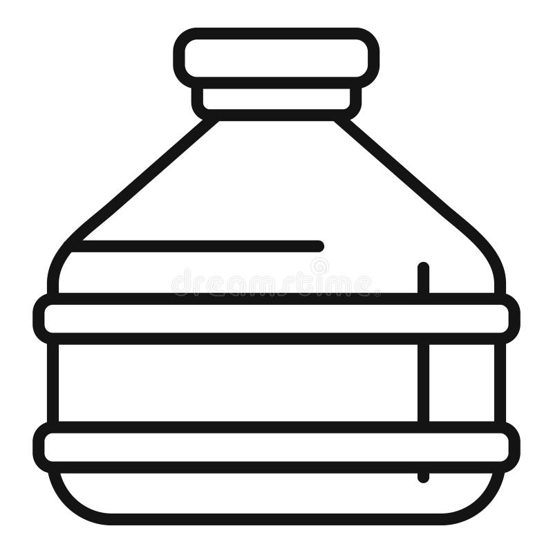 Line Art Illustration of a Plastic Bottle Stock Vector - Illustration ...