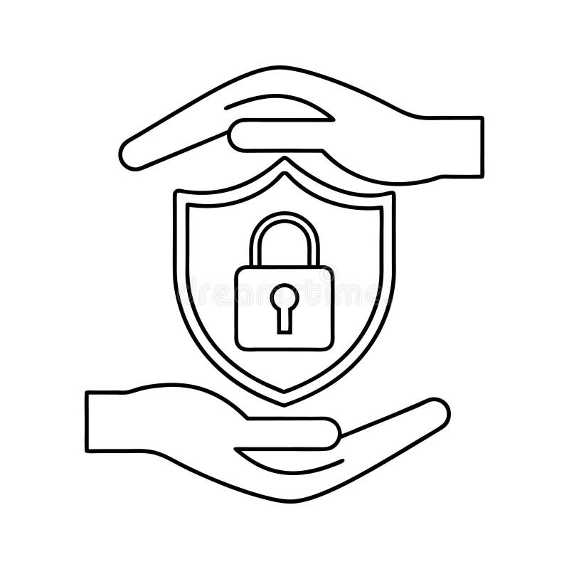 Simple Shield Lock Icon Stock Illustrations – 10,255 Simple Shield Lock ...