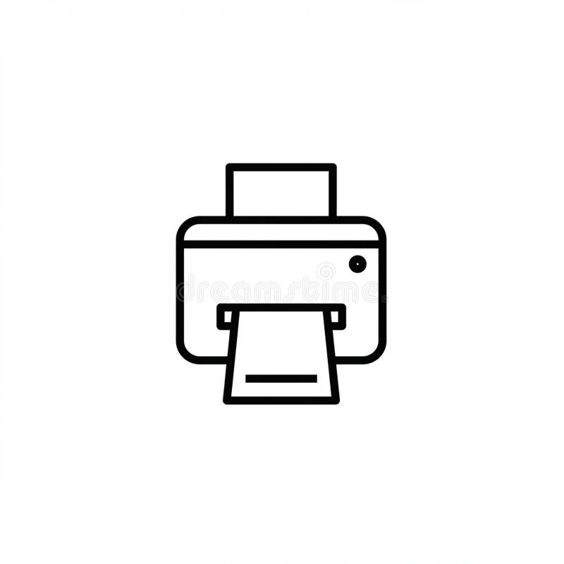 Simple Printer Device Icon Stock Illustrations – 2,774 Simple Printer ...