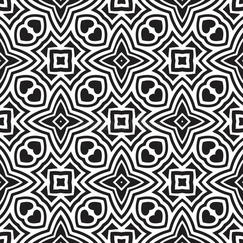 Simple Black and White Pattern Vector. Repeated Pattern. Rangoli ...