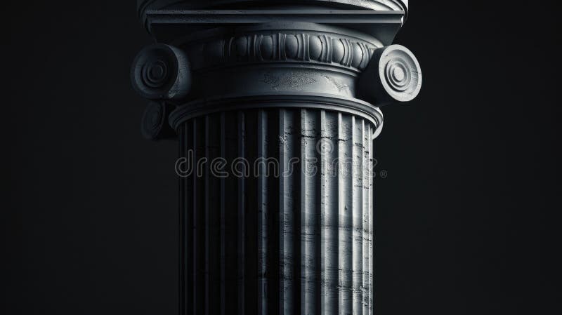 Simple Black and White Photo of a Column, Suitable for Architectural ...