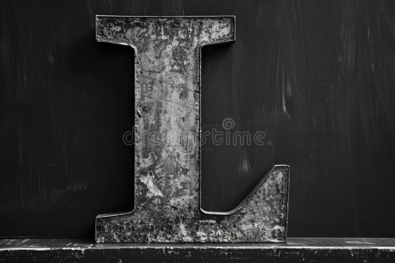Simple Black and White Photo of the Letter L. Can Be Used for ...
