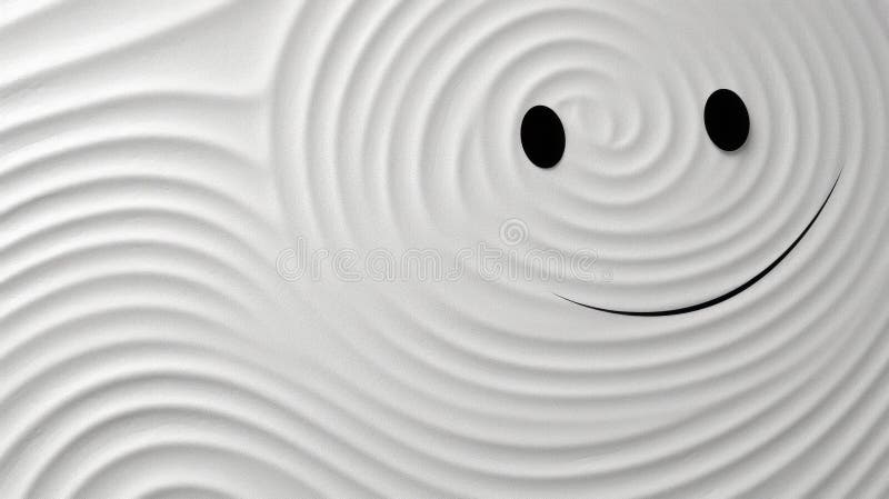 A Simple Black and White Photo of a Smiley Face, Perfect for Various ...