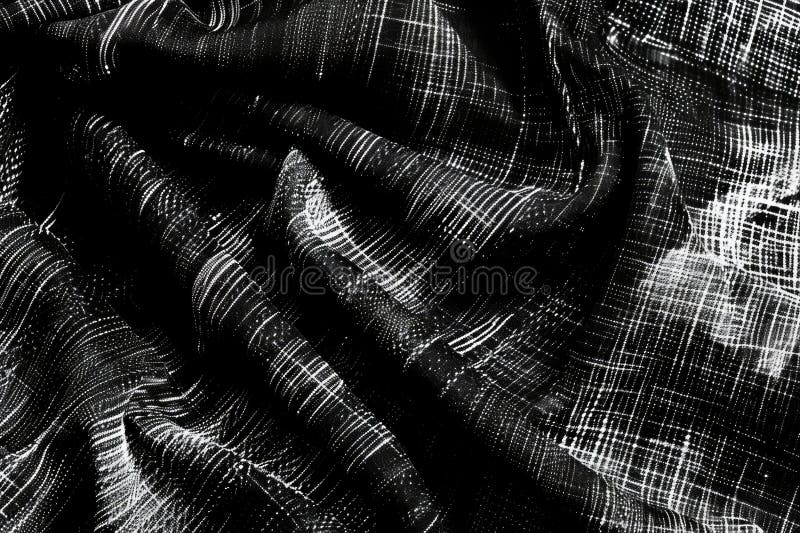 A Simple Black and White Photograph of a Cloth Stock Photo - Image of ...
