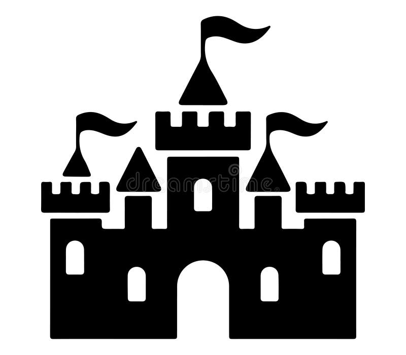 Castle Clipart Black White Stock Illustrations – 651 Castle Clipart ...