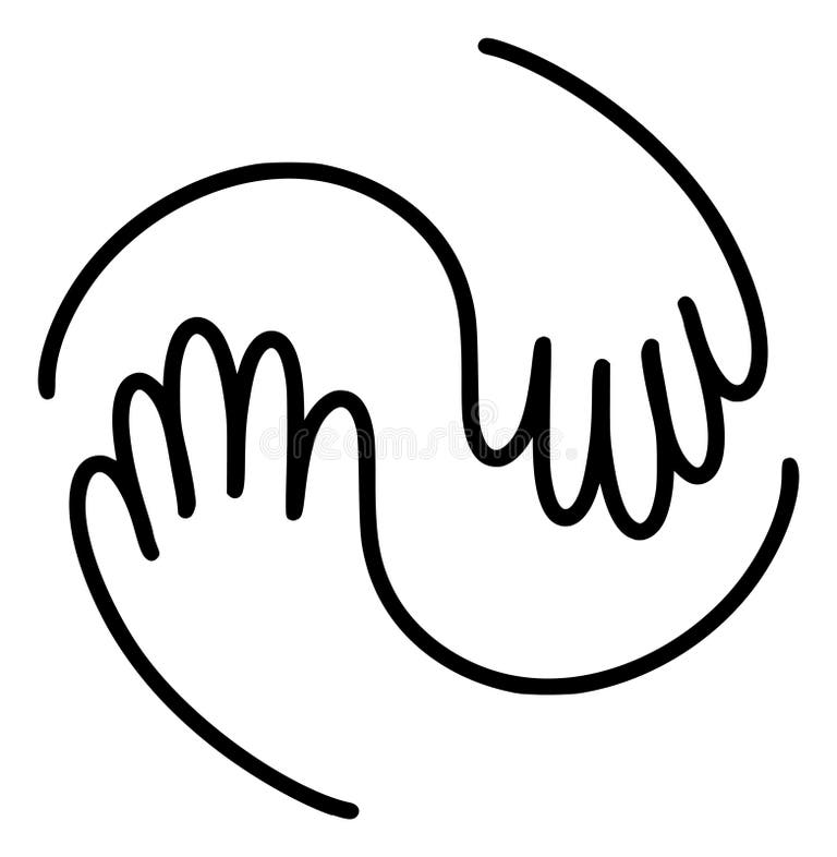 Hands Interlocked Stock Illustrations – 180 Hands Interlocked Stock ...