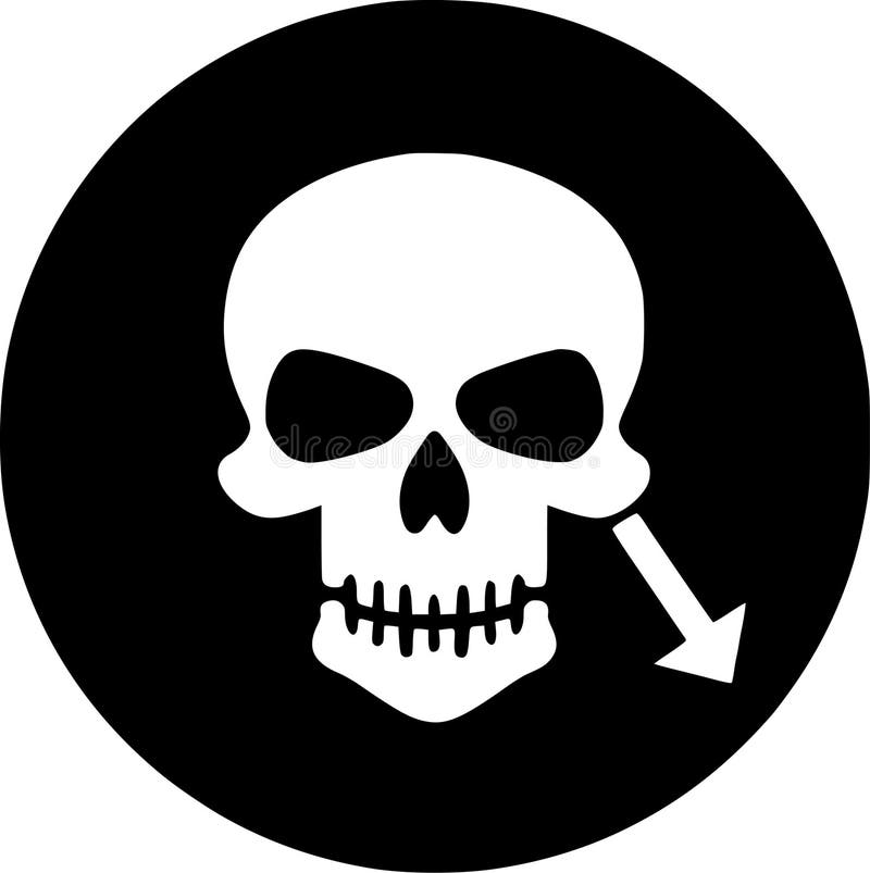 Death - Minimalist and Simple Silhouette - Vector Illustration Stock ...