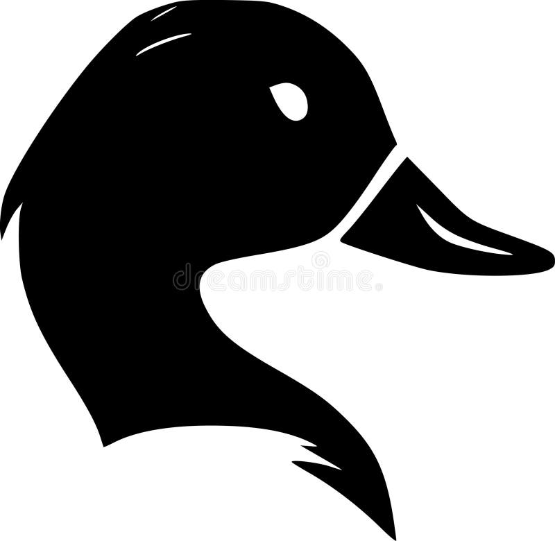 Duck - Minimalist and Flat Logo - Vector Illustration Stock Vector ...