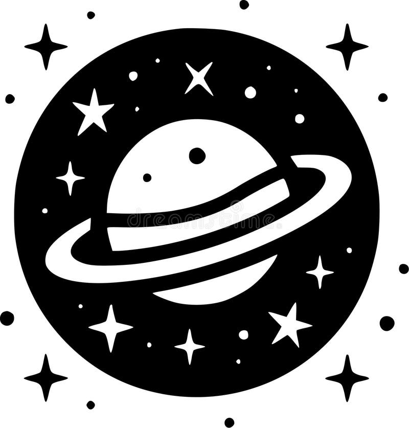 Galaxy - Minimalist and Simple Silhouette - Vector Illustration Stock ...