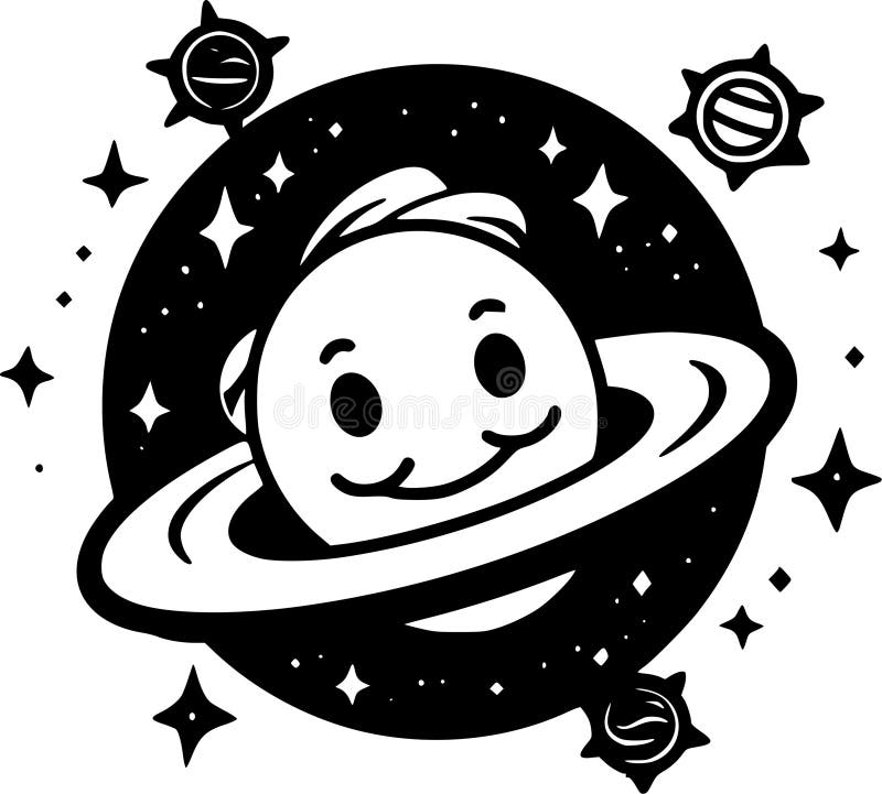 Galaxy - Minimalist and Simple Silhouette - Vector Illustration Stock ...