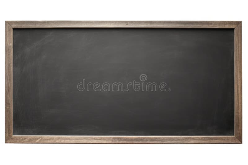 Simple Blackboard with Wooden Frame, Perfect for Presentations Stock ...