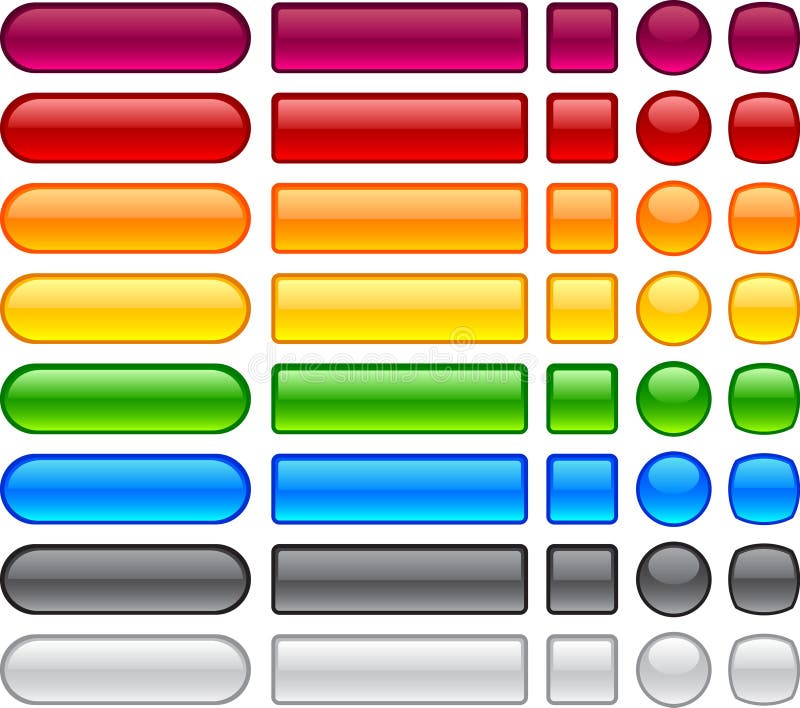Blank Buttons stock illustration. Illustration of button - 811242