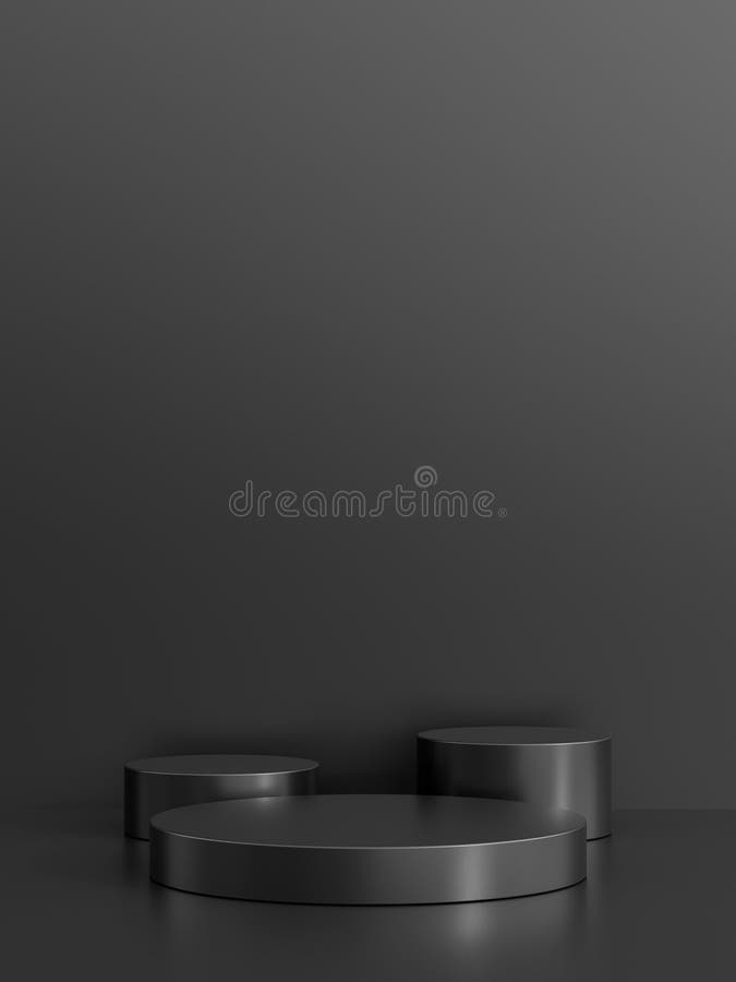 Simple Blank Luxury Black Gradient Background with Product Display ...
