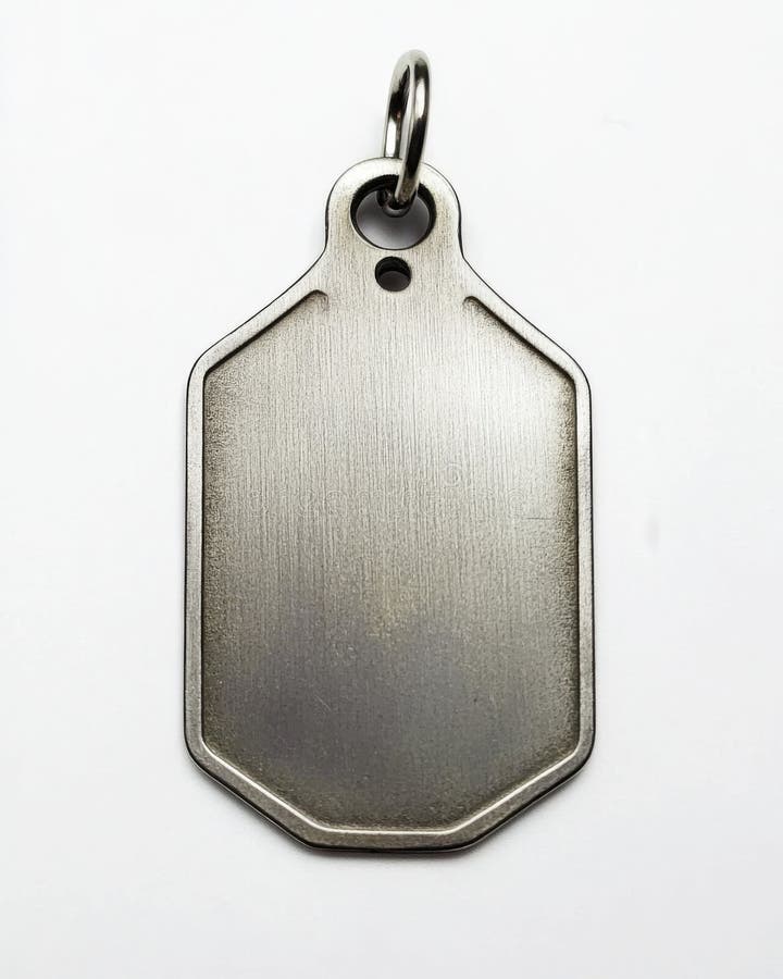 A Simple, Blank Metal Tag with a Smooth Texture Perfect for ...