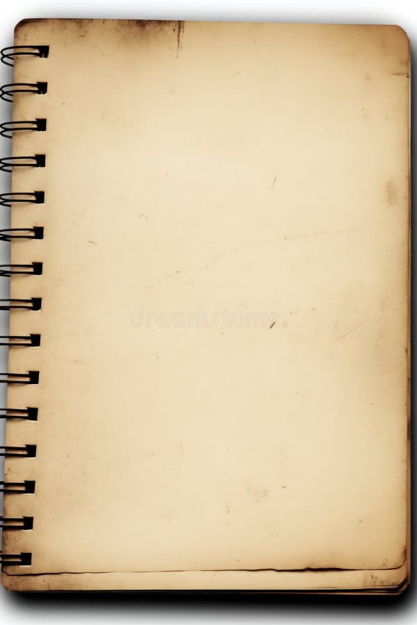 Simple Blank Notebook on White Background AI Generated Stock ...