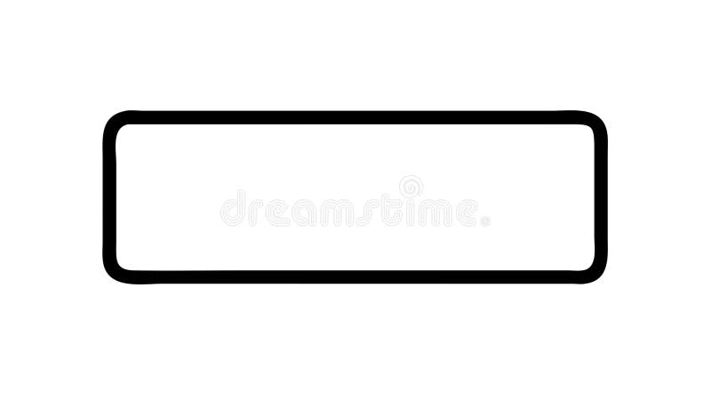 Simple Blank Rectangle Outline Icon, Frame, Vector Design Generative AI ...