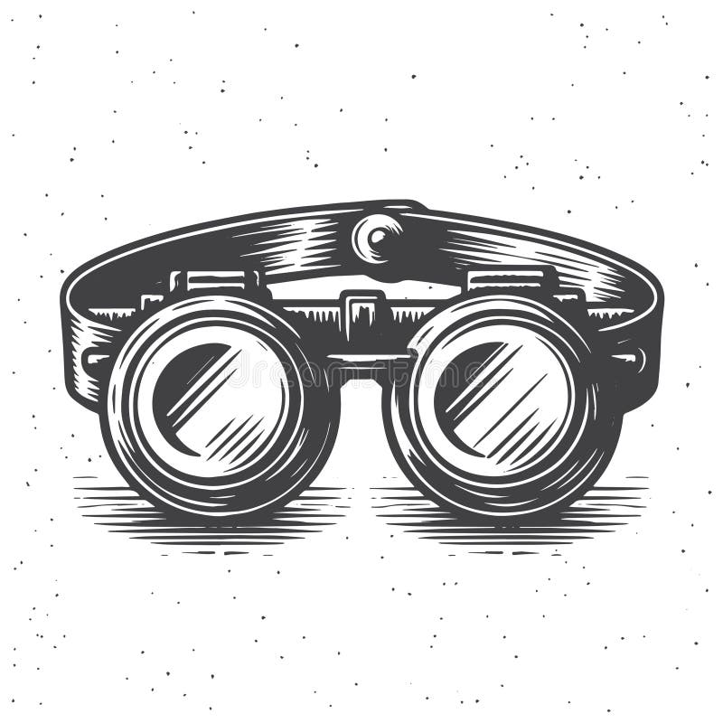 Blinkers Vintage Retro Vector Icon Design. Stock Vector - Illustration ...