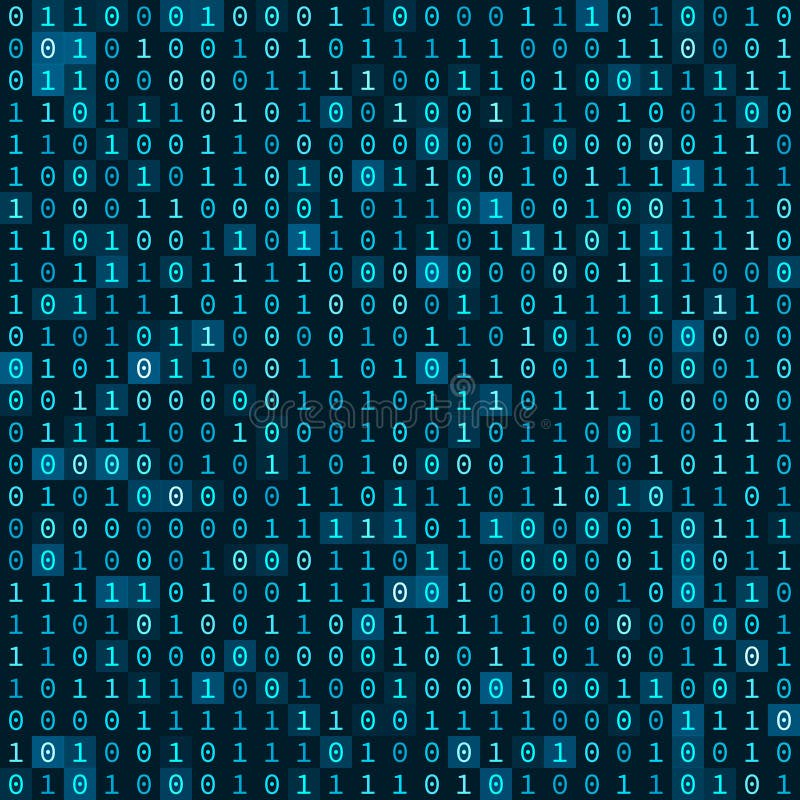 Simple Blue Binary Computer Code Seamless Pattern Stock Vector ... Simple Blue Binary Computer Code Seamless Pattern Stock Vector ...