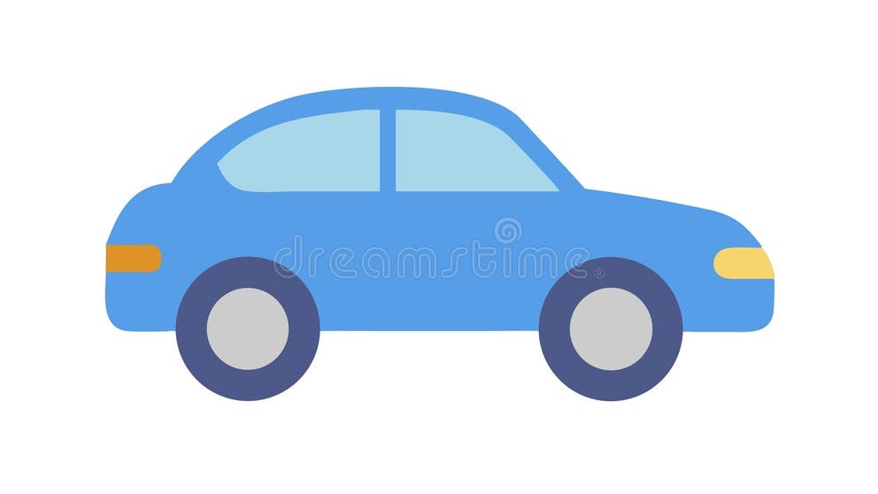 Simple Blue Car Icon, Basic Auto Transport, Vector Design Generative AI ...