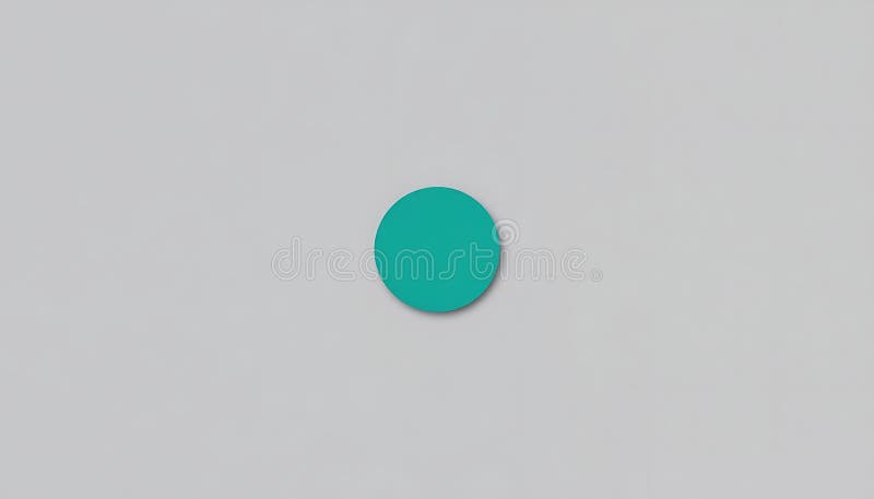 Simple Blue Circle on a Clean White Backdrop, Minimal Graphic Element ...