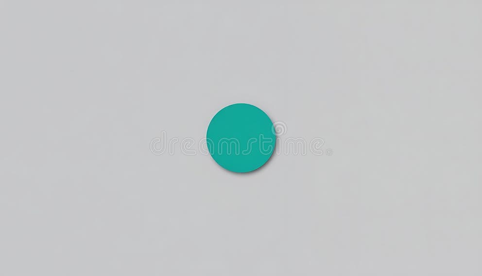 Simple Blue Circle on a Clean White Backdrop, Minimal Graphic Element ...