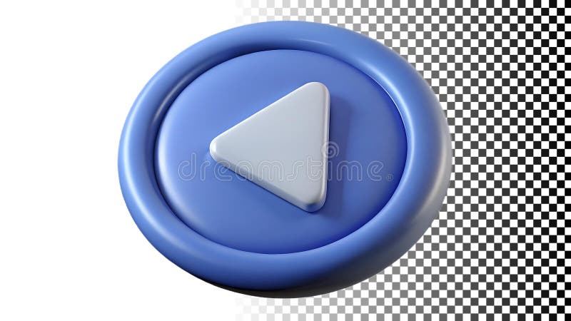 Blue Play Button Icon Circle Media Player Start Video Audio Ui Png ...