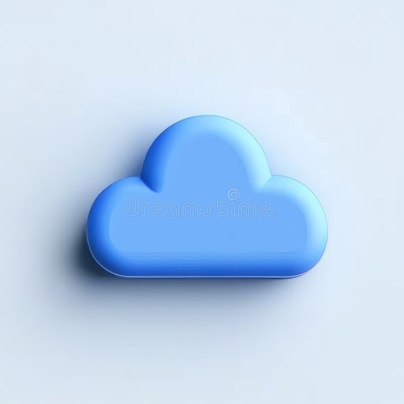 A Simple Blue Cloud Set Against a Soft Backdrop is Ideal for Design and ...