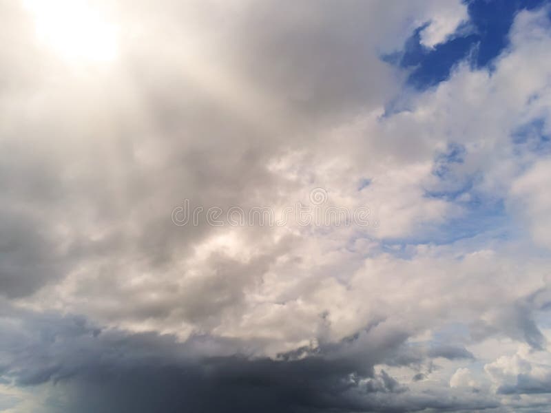 Simple Blue Cloudy Sky, Abstract Nature Texture Stock Image - Image of ...
