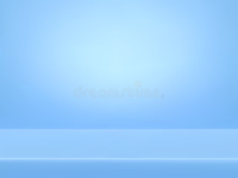 Simple Blue Empty Background Studio Setup with Limbo, Floor and Wall ...