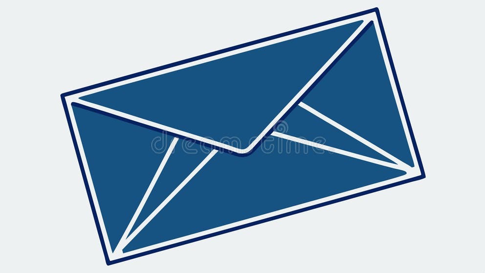 Simple Blue Envelope Icon Stock Illustrations – 5,920 Simple Blue ...