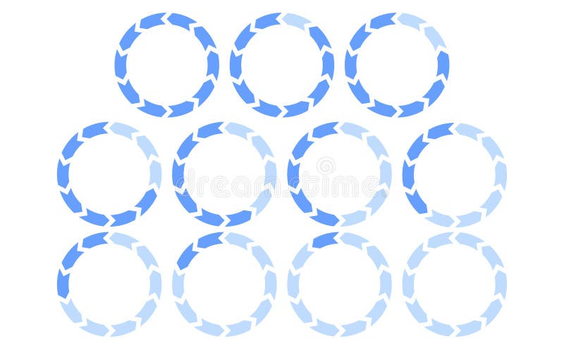 Simple Blue Gradient Progress Bar, Infographic Stock Vector ...