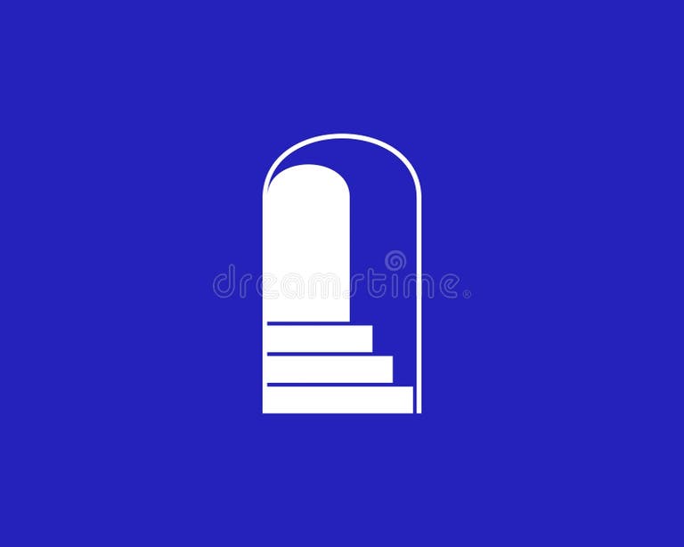 Simple Blue Ladders Icon Vector Illustration Stock Vector ...