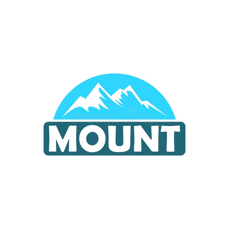 Mountain Logo, Hills Logo, Mountain Symbol Isolated on White Background ...