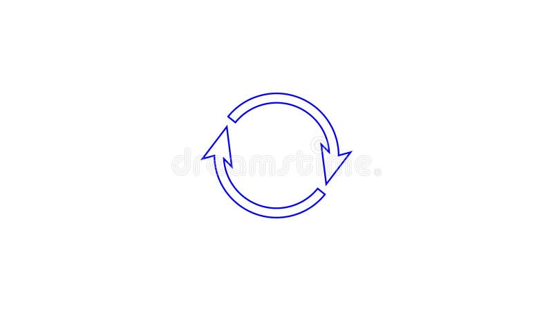 Circular Arrows Symbolizing Continuous Process and Repetition Stock ...