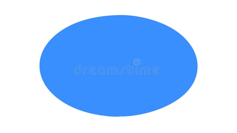 Simple Blue Oval Shape Vector Icon, Vector Design Generative AI Stock ...