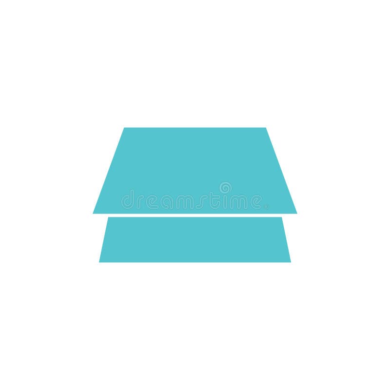 Simple Blue Paper 3d Logo Vector Stock Vector - Illustration of ...