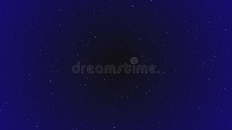 Simple Blue Particles Rotating Over Dark Minimal Particles Background ...
