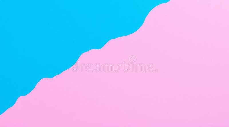 Simple Blue and Pink Background with a Smooth Wavy Border, Ideal for ...