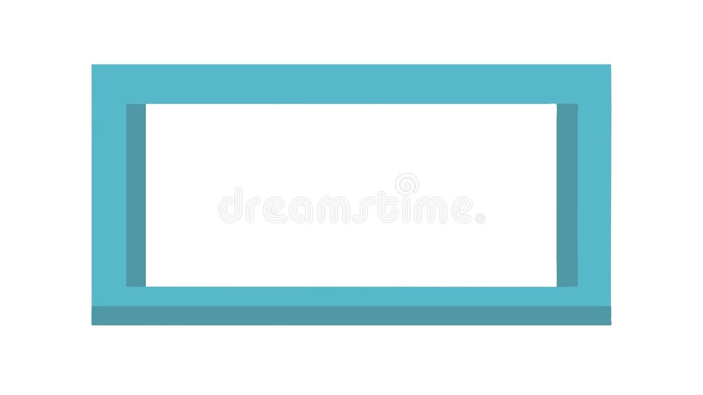 Simple Blue Rectangle Border Frame Vector, Vector Design Generative AI ...