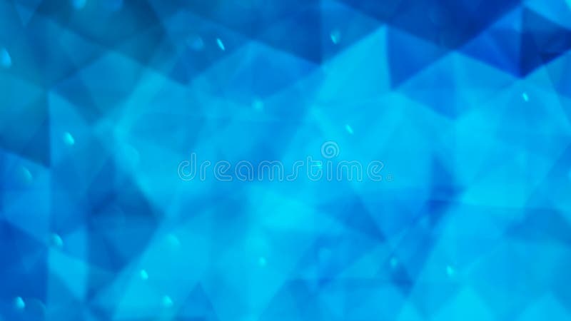 Simple Blue Rotating Triangles and Particles - Abstract Background ...
