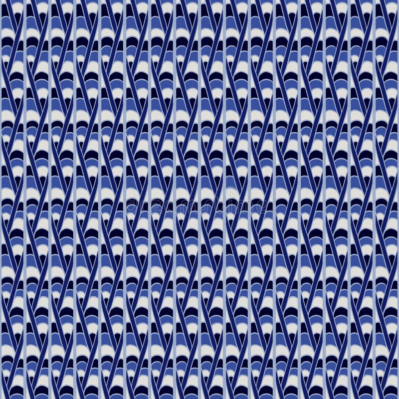 Simple Blue Seamless Pattern. Stock Vector - Illustration of continuous ...