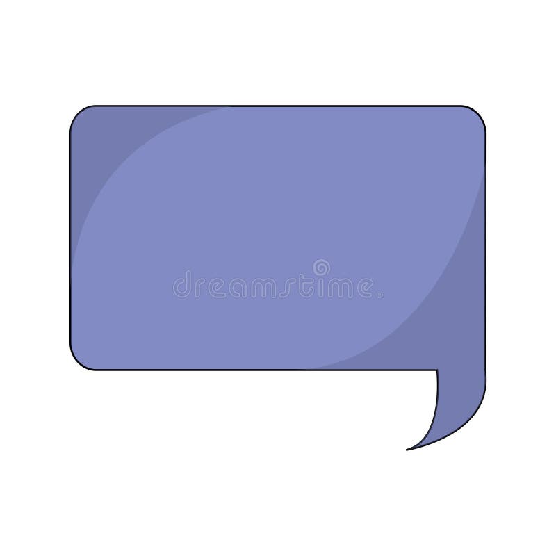 Simple Blue Speech Bubble Representation for Text Communication and ...