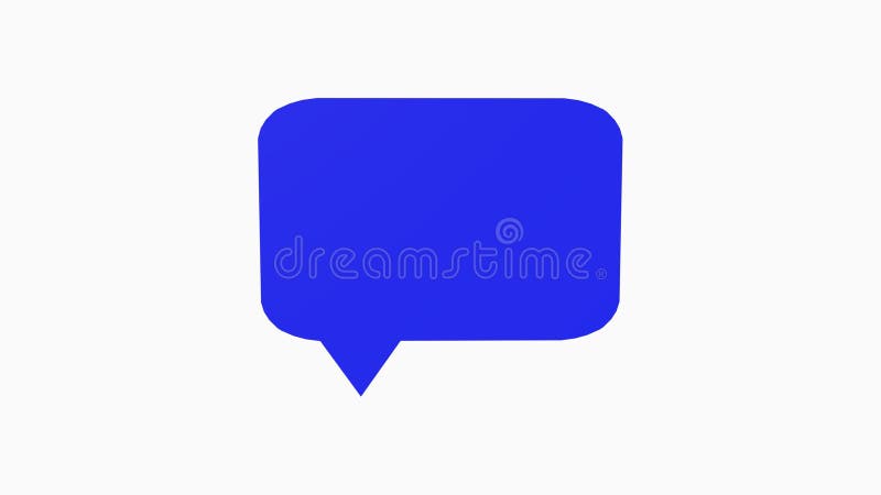 Simple Blue Text Message Icon Stock Illustration - Illustration of text ...