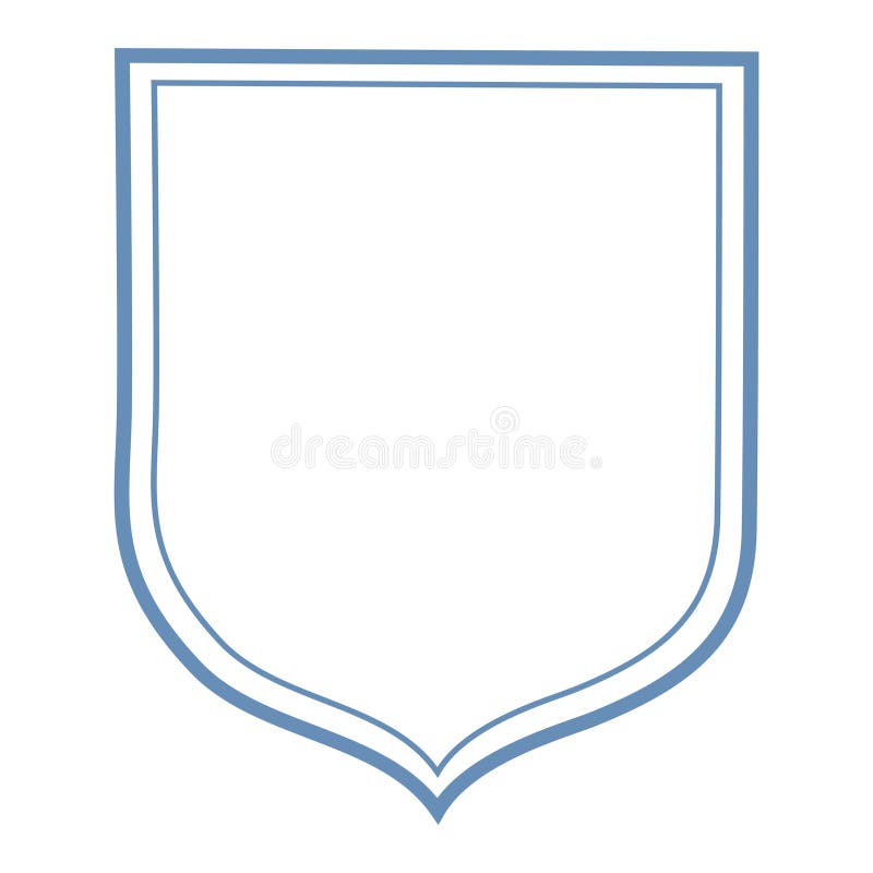 Simple Blue Wedding Crest . Stock Vector - Illustration of crest, retro ...
