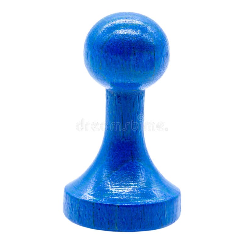 A simple blue wooden token stock photo. Image of blue - 267311234