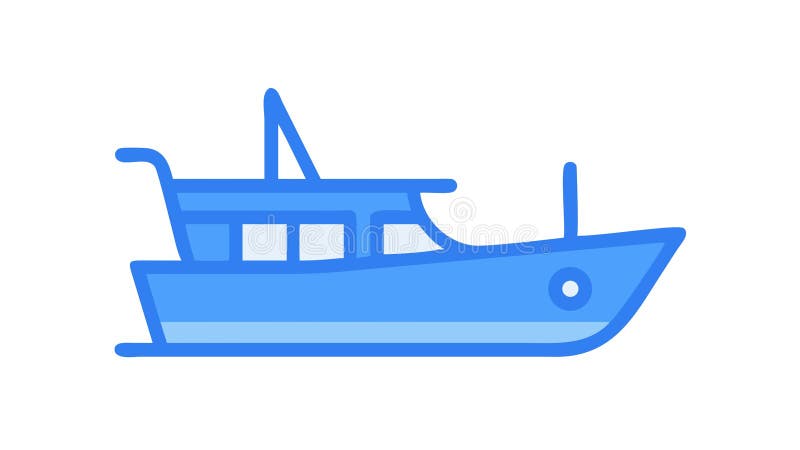 Simple Boat Icon, Representing Maritime Transport or Leisure, Vector ...