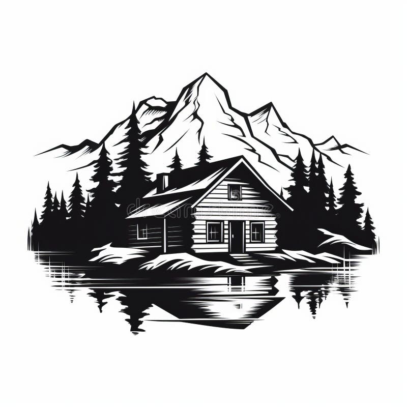 Cabin Vector Set Black White Stock Illustrations – 1,008 Cabin Vector ...