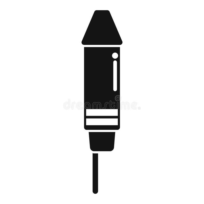 Glyph Icon Representing a Modern Electric Pen Stock Vector ...