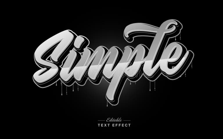 Bold Cursive Chrome Style Lettering Stock Illustrations – 5 Bold ...