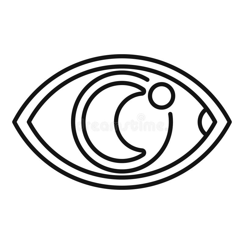 Minimalist Line Art Eye Icon Stock Vector - Illustration of vision ...
